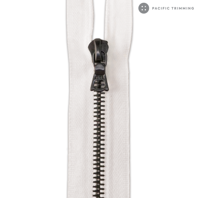 M6 One Way Gunmetal Teeth Metal Zipper – Pacific Trimming
