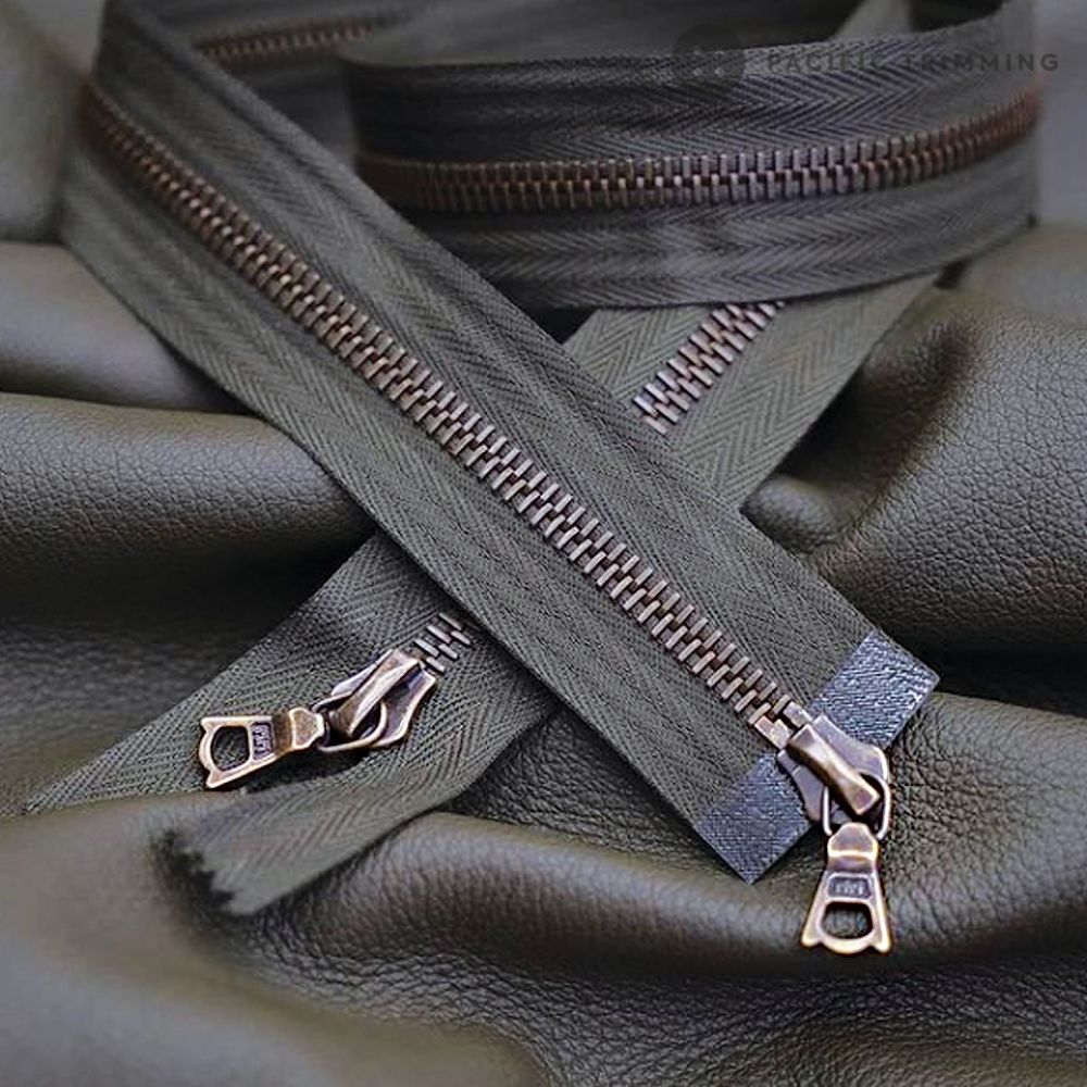 Riri Zipper M4 Two Way Antique Brass Teeth Metal Zipper – Pacific Trimming