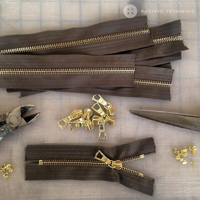 riri Zipper M4 One Way Gold Teeth Metal Zipper – Pacific Trimming