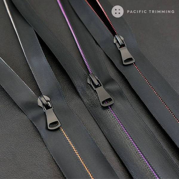 #7 Matte Finish Water Repellent Metallic Nylon Coil Zipper – Pacific Trimming