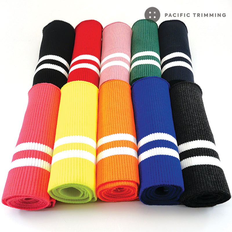 Heavy Weight Two Line Striped Rib Knit Multiple Colors – Pacific Trimming