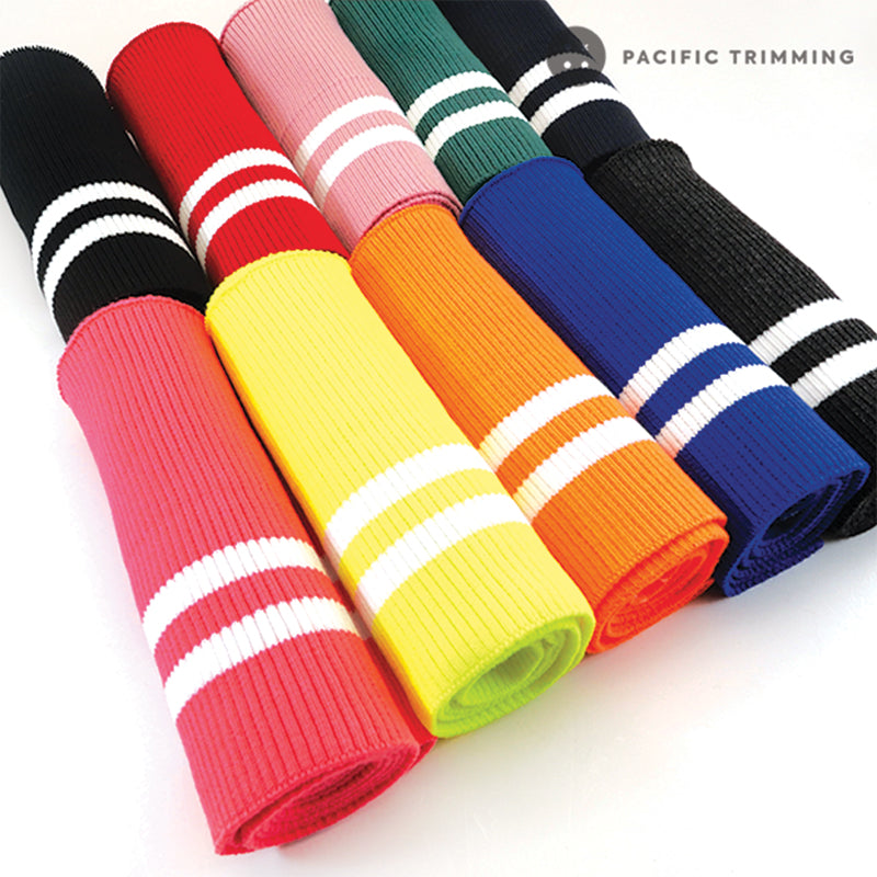 Heavy Weight Two Line Striped Rib Knit Multiple Colors – Pacific Trimming