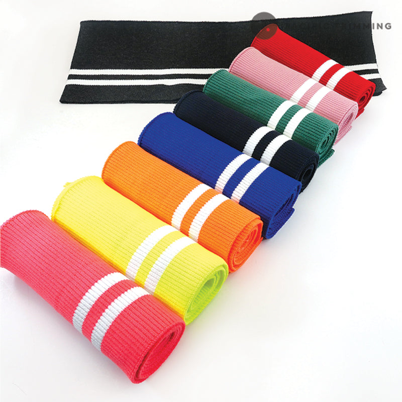 Heavy Weight Two Line Striped Rib Knit Multiple Colors – Pacific Trimming